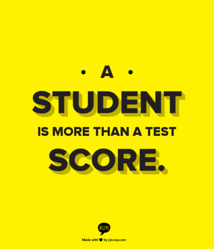 Truth For Teachers - Dear students: you are so much more than a test score