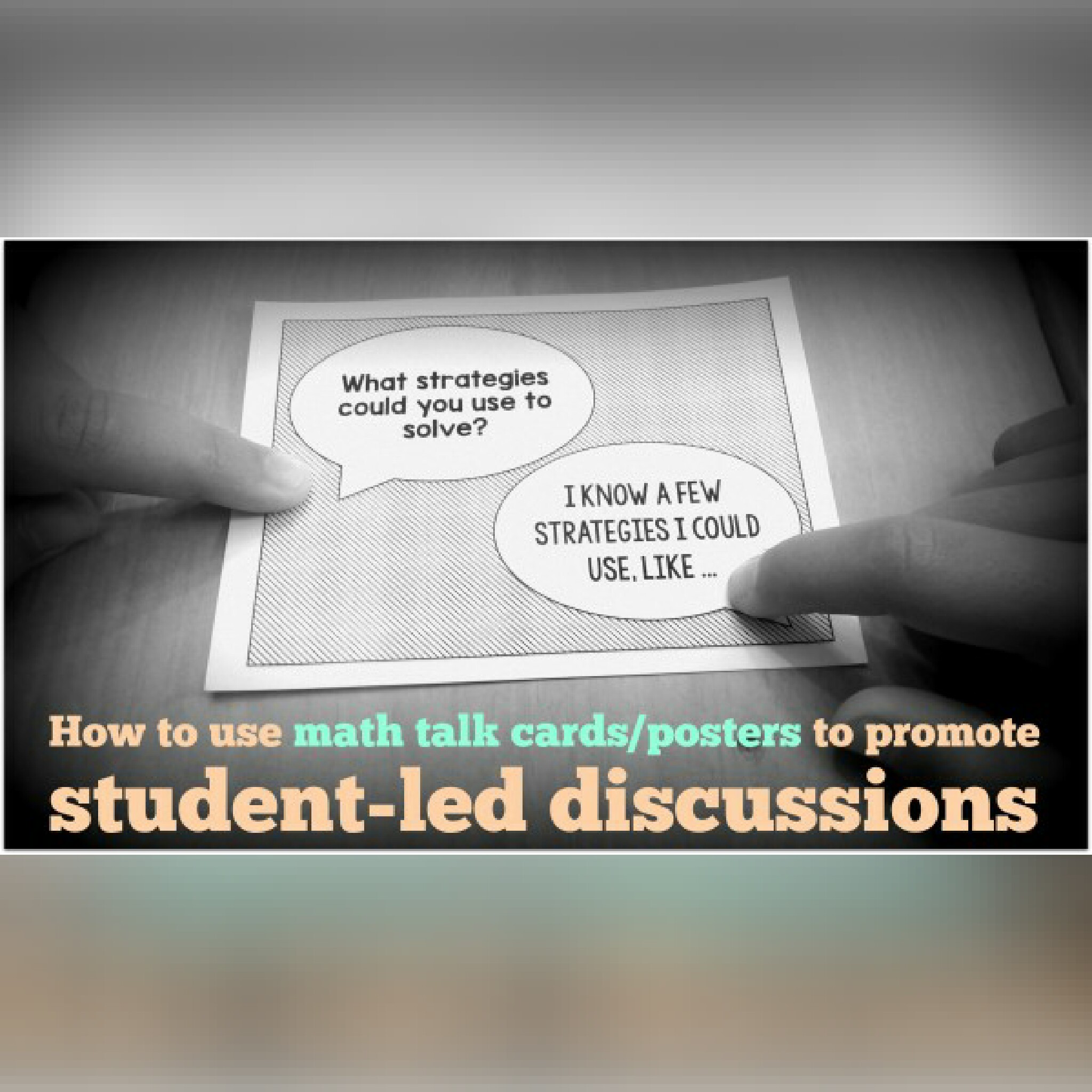 Truth For Teachers | How to use math talk cards/posters to promote ...