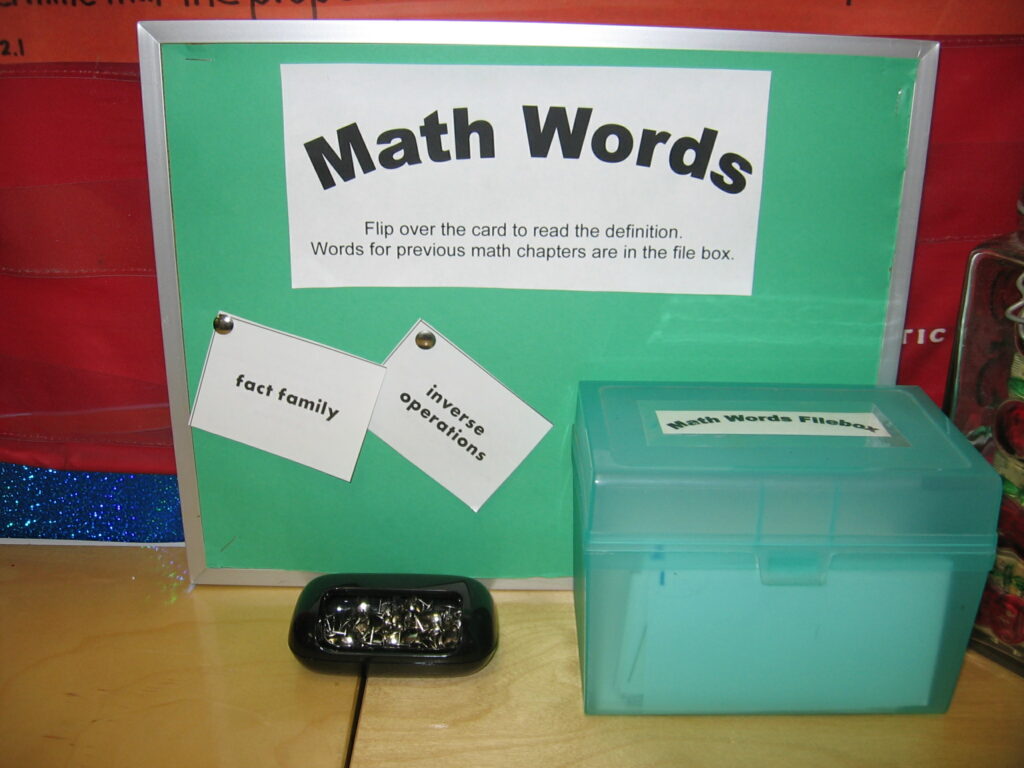 Truth For Teachers | Ideas for Using Math Vocabulary & Math Word Walls