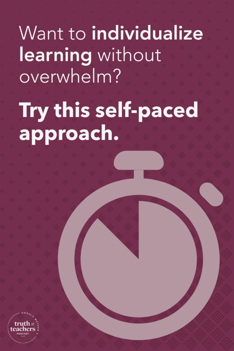 Truth For Teachers | Want to individualize learning without overwhelm ...